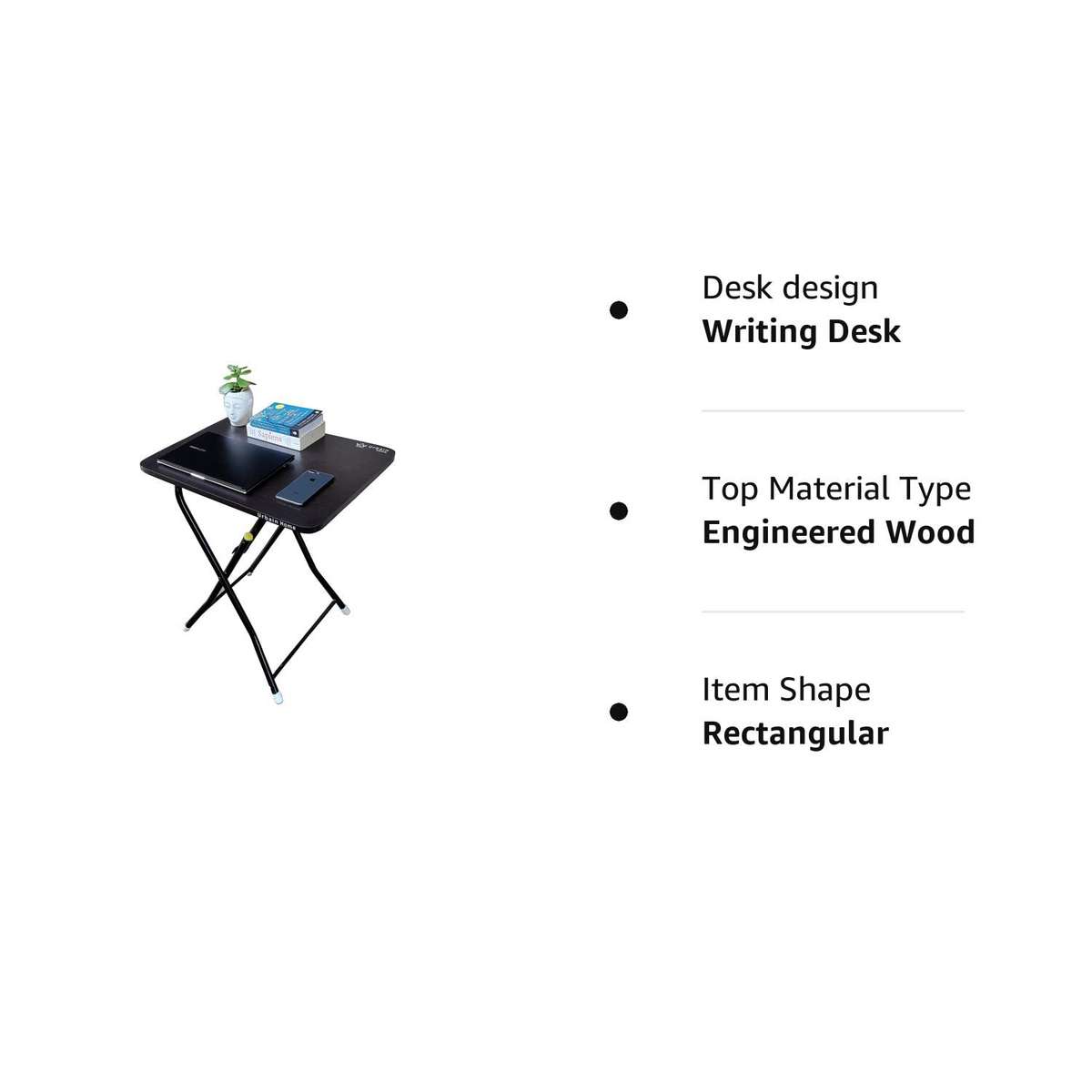 Urbain Home Multi-Purpose Folding Study Desk/Laptop Table, Foldable Bed ...
