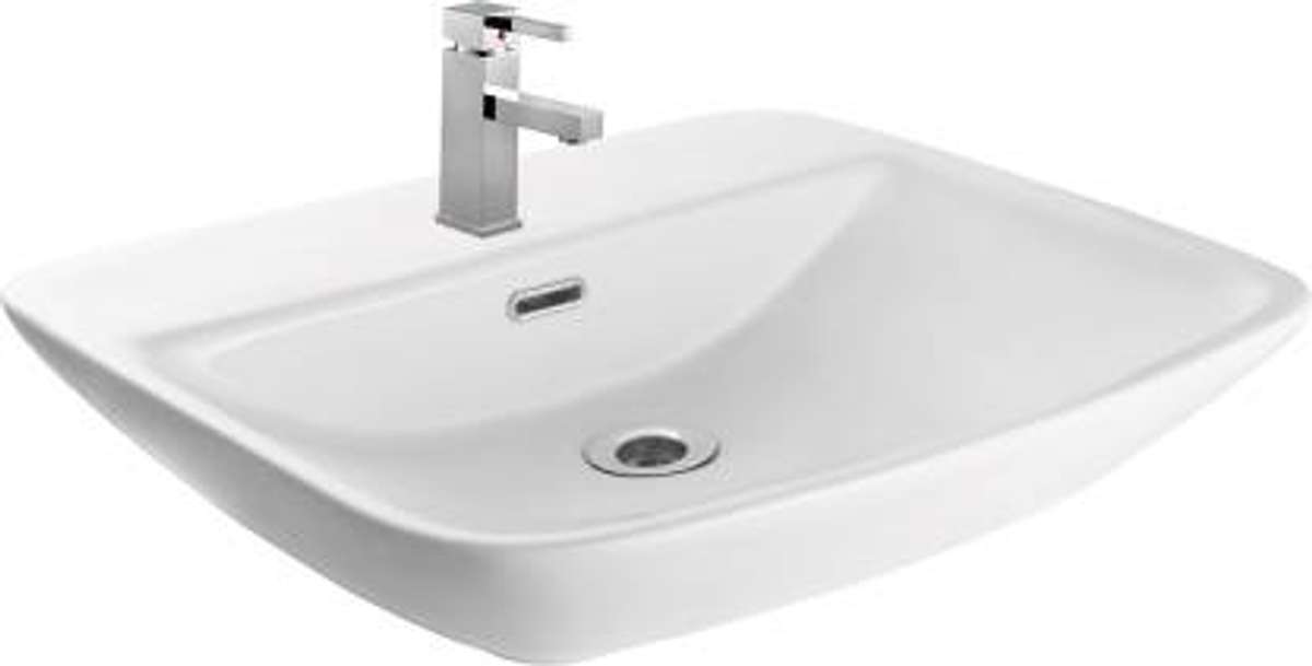 Hindware Rectangle Shape Median Over Counter Wash Basin- 91069