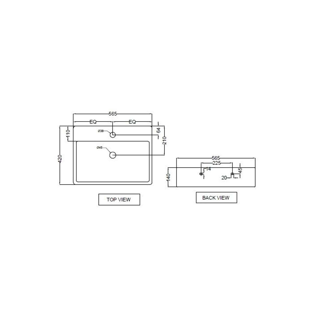 Jaquar Table Top Basin KUS- WHT- 35935