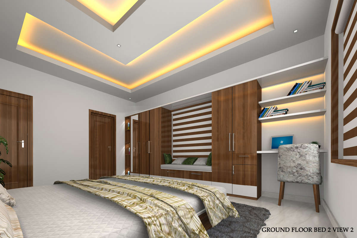 Kitchen, Lighting, Storage Designs by Civil Engineer BHUMI Architecural Design Studio, Palakkad ...