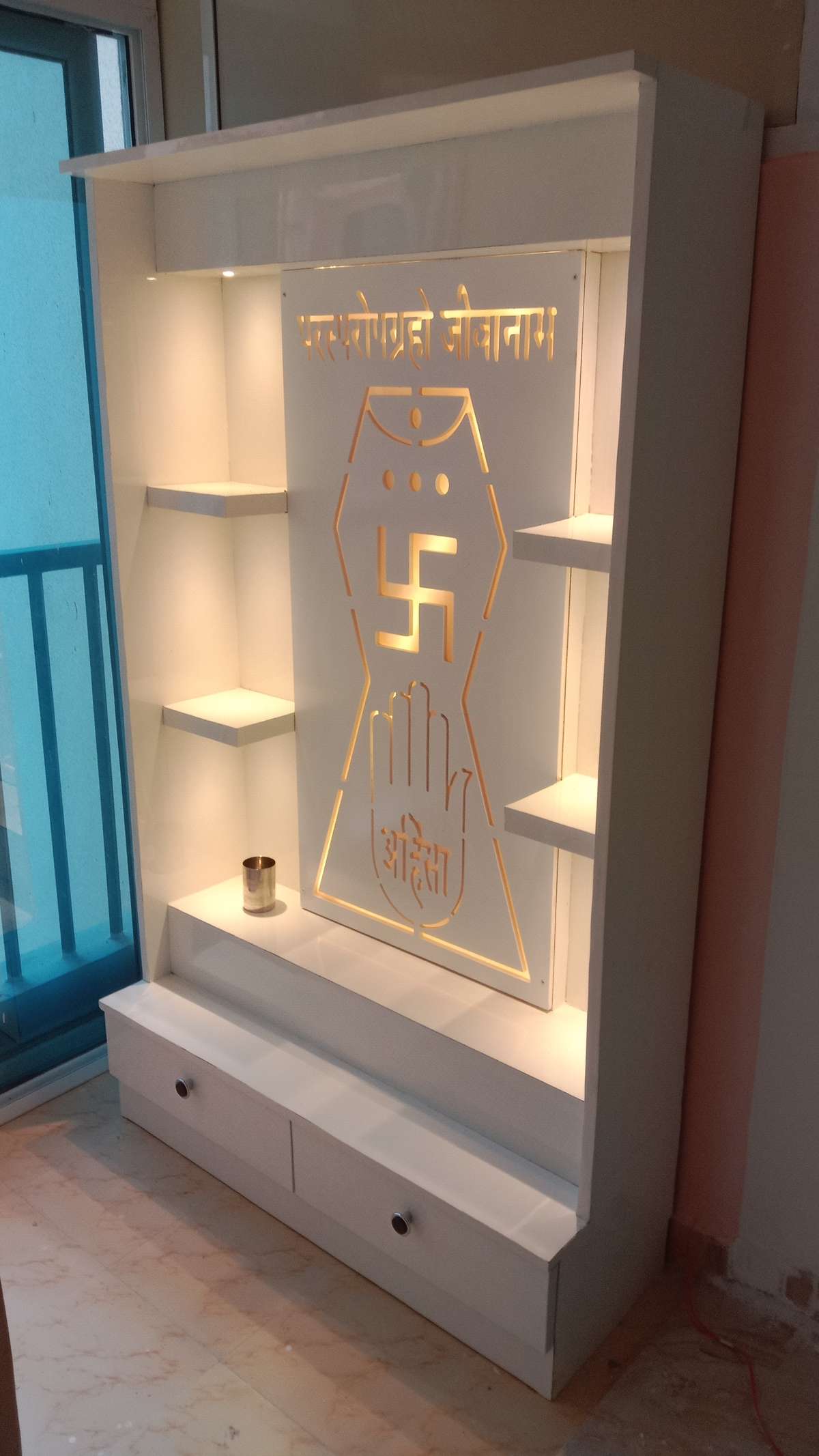 Lighting, Prayer Room, Storage Designs by 3D & CAD Talive Safie, Pune ...