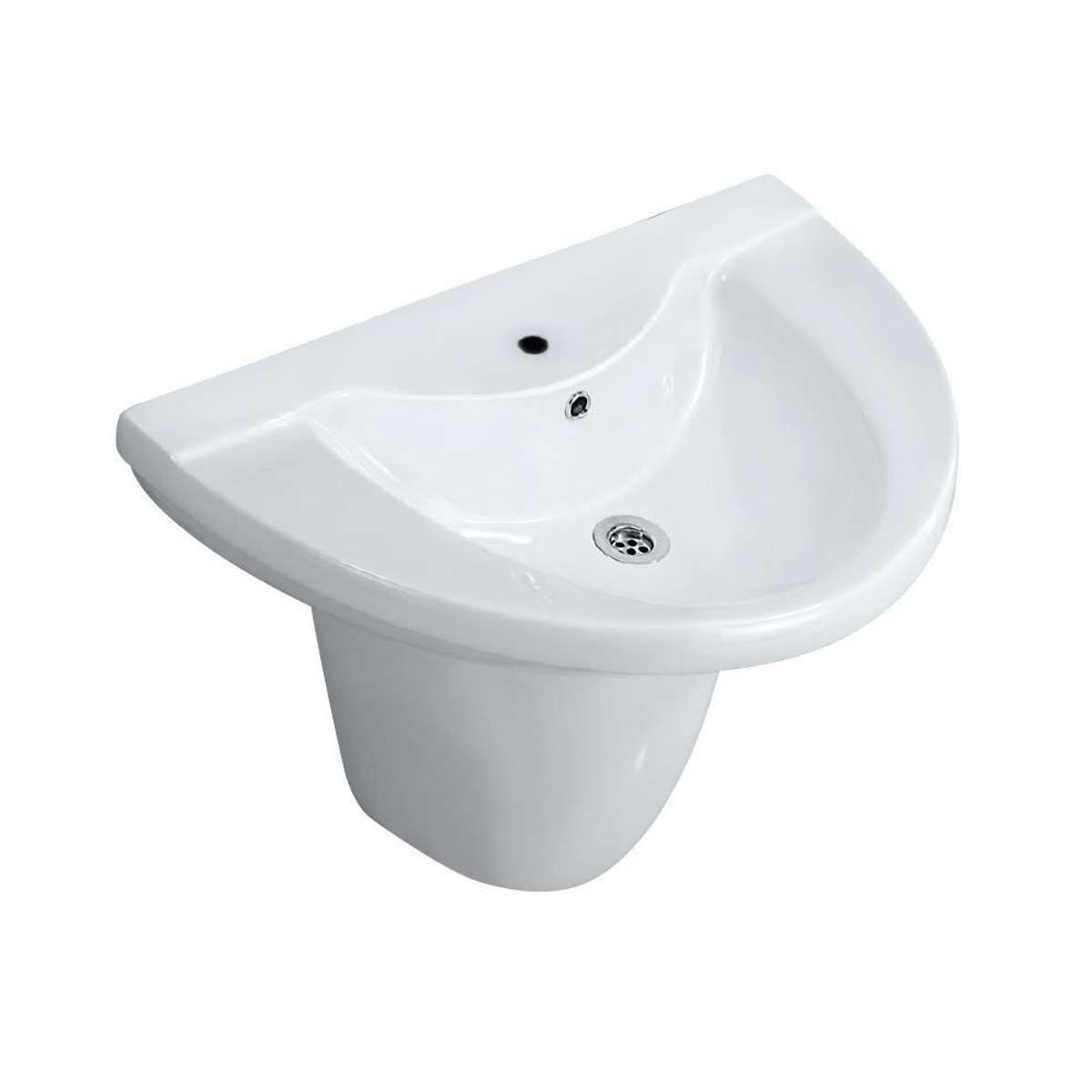 Jaquar Half Pedestal Wall Hung Basin VGS-WHT-81803