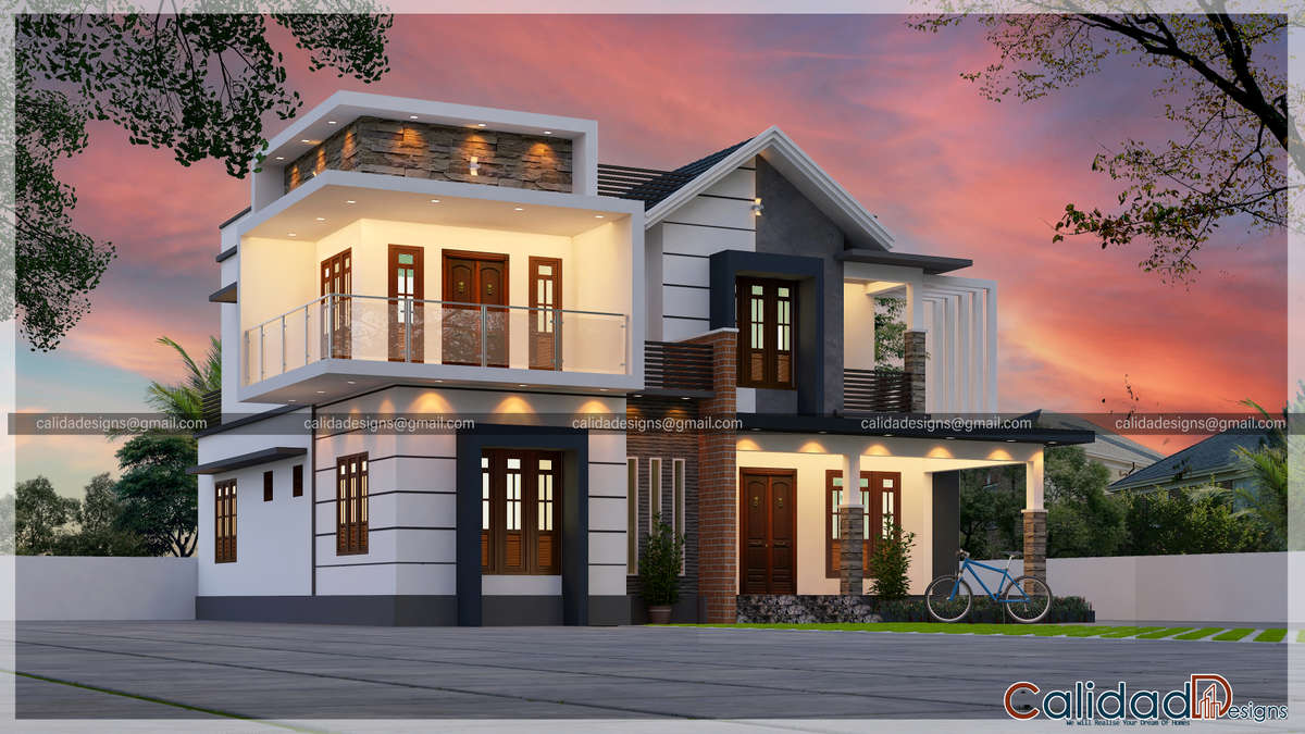 Exterior, Lighting Designs by Interior Designer Nikhil Cv, Wayanad | Kolo