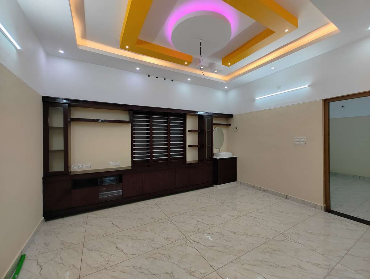 Exterior, Lighting Designs by Civil Engineer PS Builders and Interior Works, Thiruvananthapuram ...