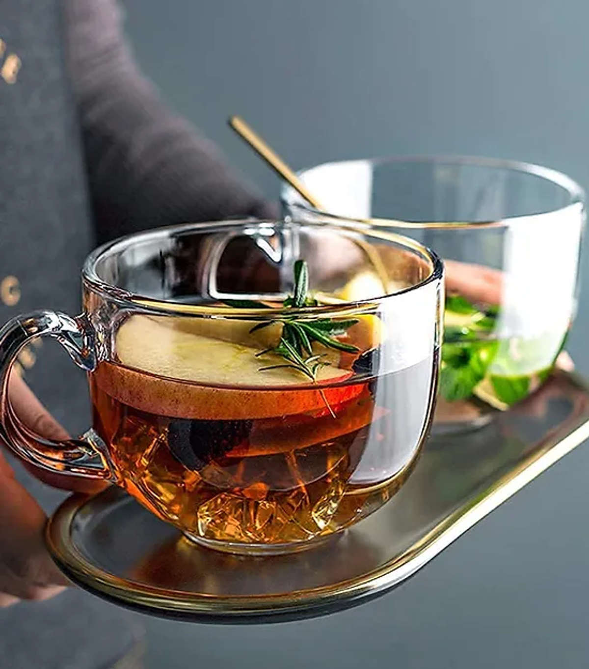 Glass tea cup/ Mug ( Set of2 )