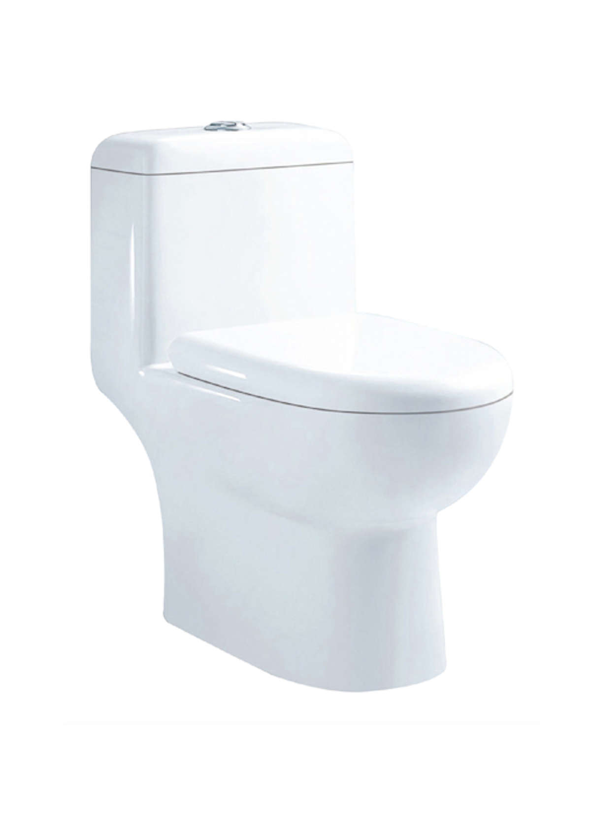 Parryware Floor Mounted White 1 Piece Wc Opula With P-Trap-C847L