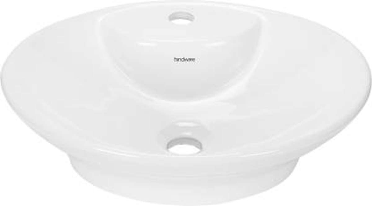 Hindware Oval Shape Pearl Over Counter Wash Basin- 91088