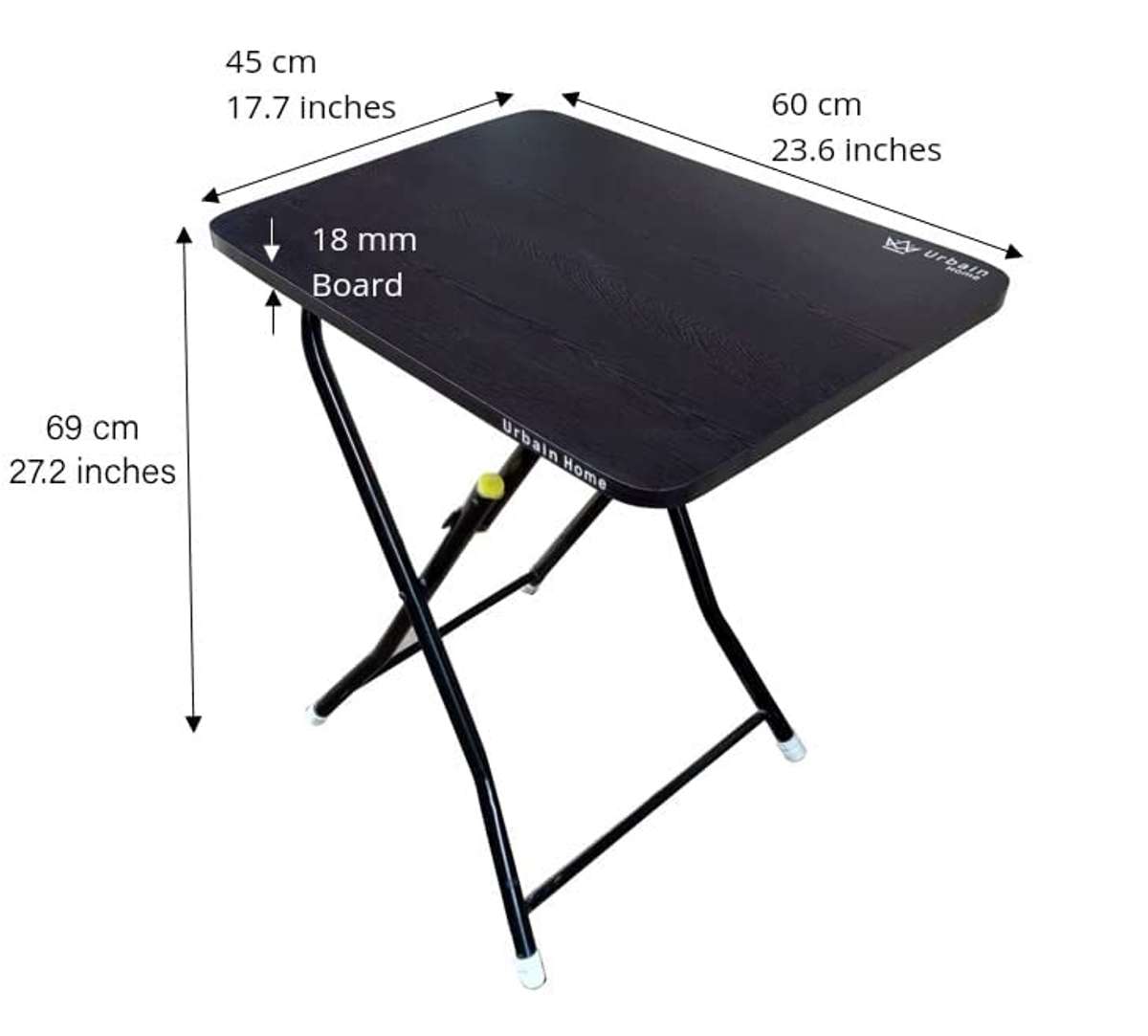 Urbain Home Multi-Purpose Folding Study Desk/Laptop Table, Foldable Bed ...