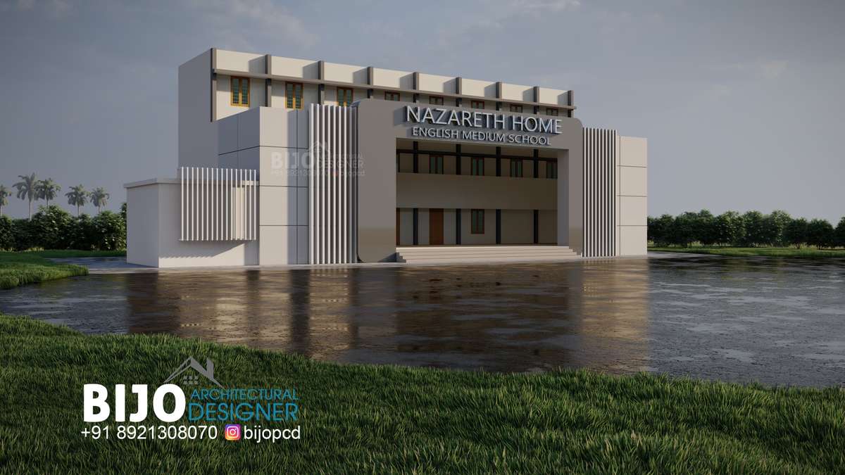 Auditorium Exterior Design In Kerala