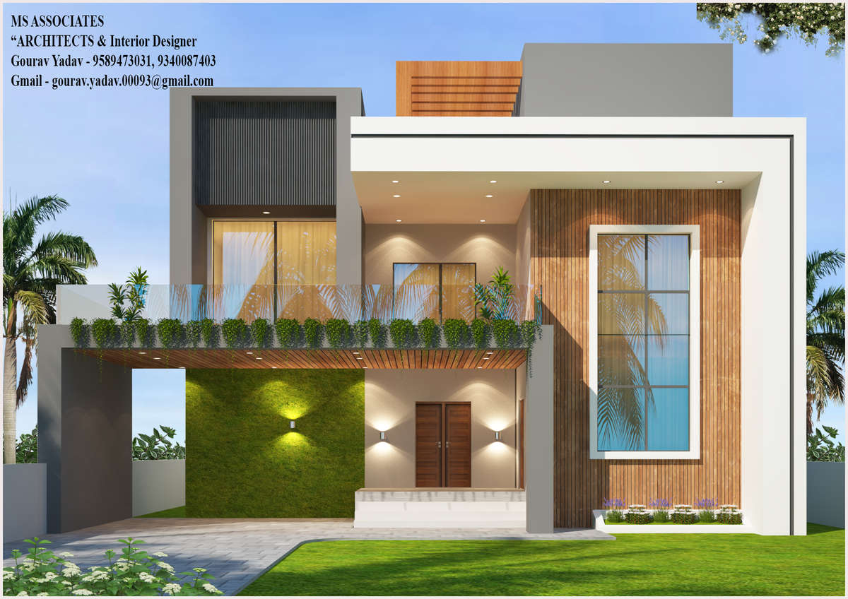 Exterior, Lighting Designs by Architect GOURAV yadav, Indore | Kolo Exterior, Lighting Designs by Architect GOURAV yadav, Indore | Kolo
