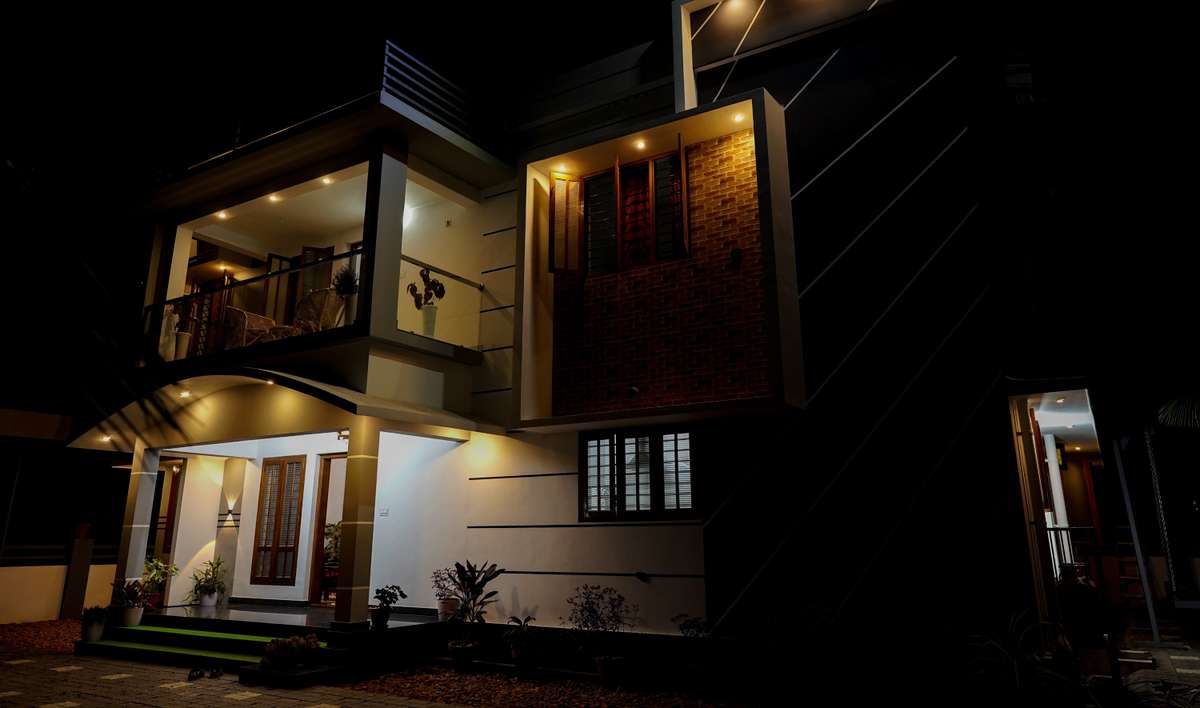 4 bedroom 1,900 sqft by QBIC BUILDERS AND DEVELOPERS in Athirampuzha, Kottayam, Kerala