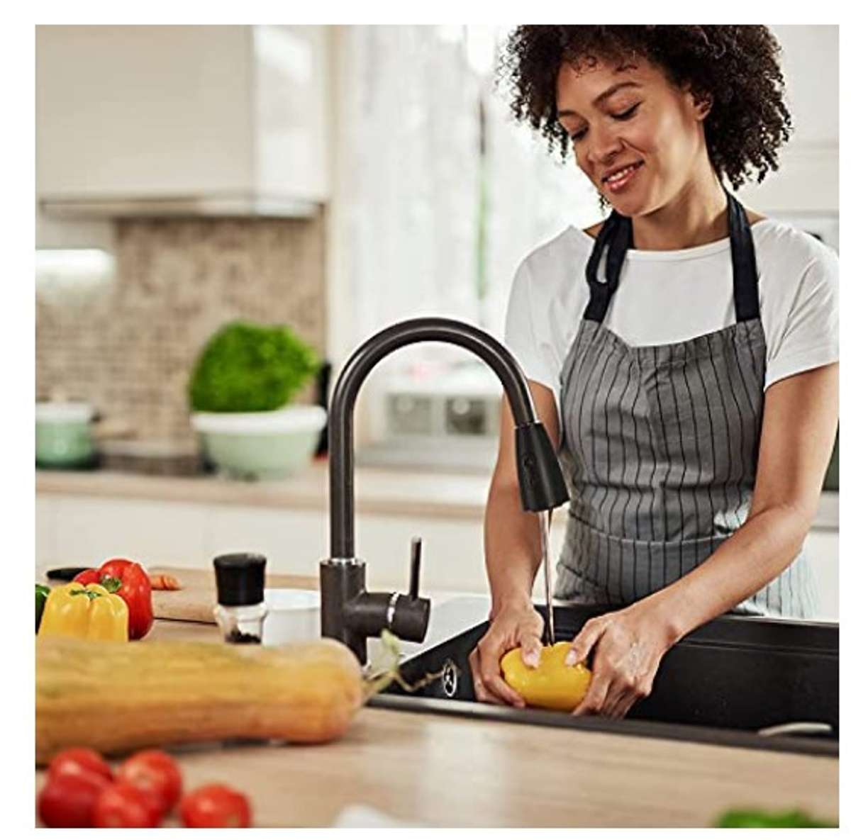 Dual Flow Pull Out Kitchen Faucet Mixer Table Mount