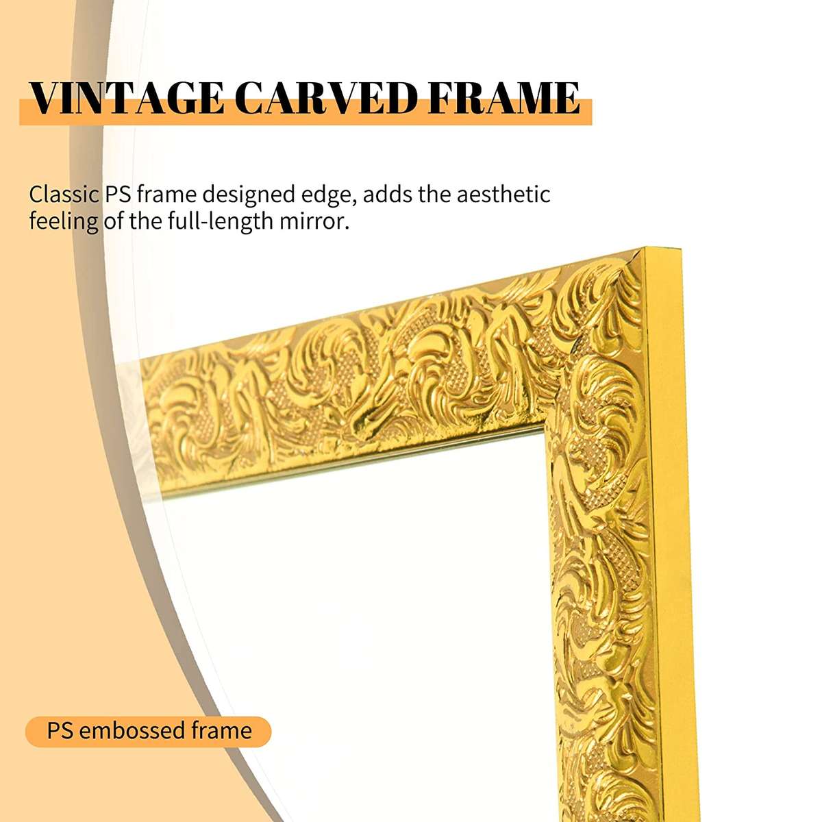 Beauty4U Full Length Mirror Door Mirror Full Body Dressing Mirror Wall ...