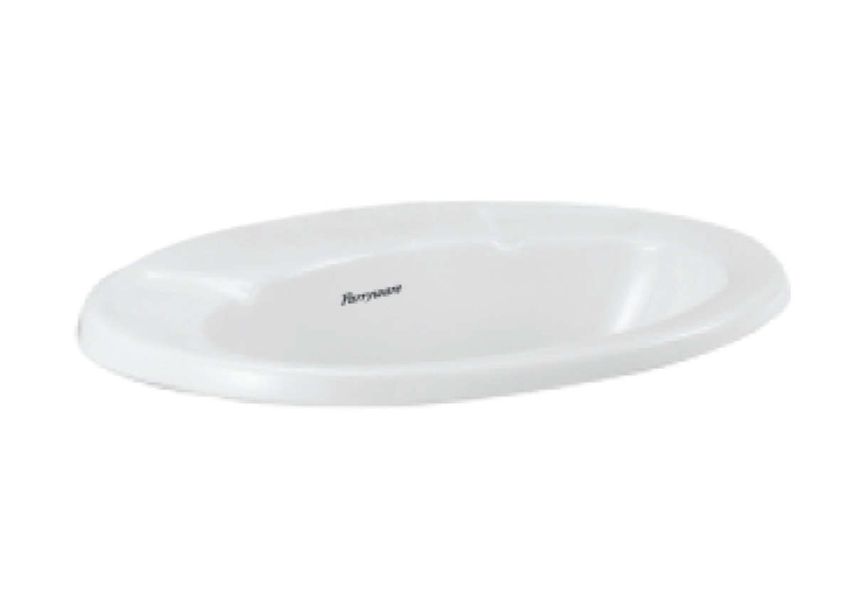 Parryware Under Countertop Oval Shaped White Basin Area Aquarius ...