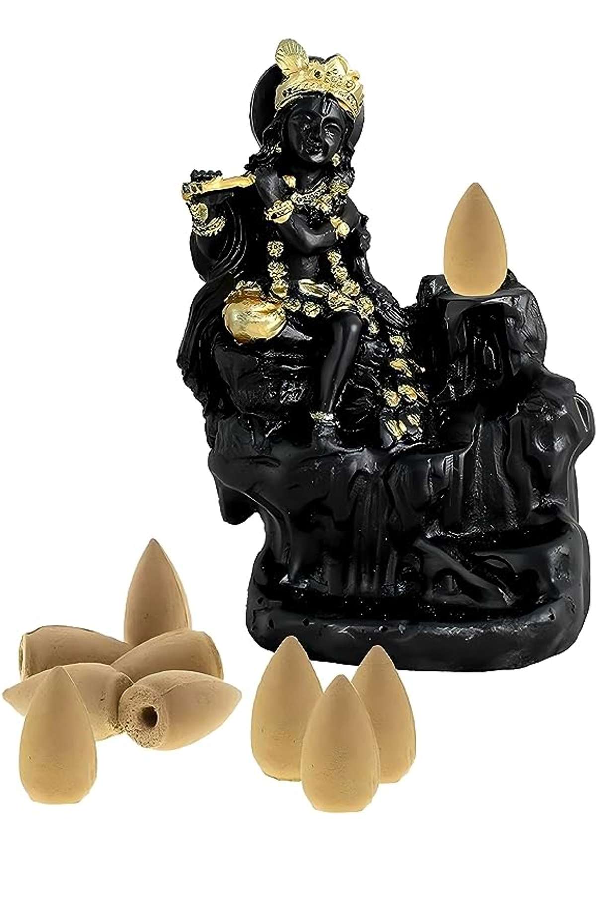 Krishna Smoke Fountain Incense Holder Decorative Showpiece Smoke ...