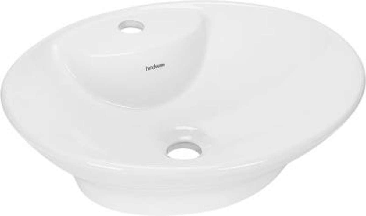 Hindware Oval Shape Pearl Over Counter Wash Basin- 91088