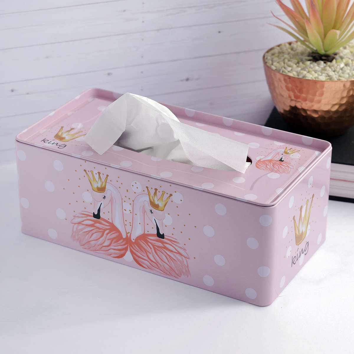 Flamingo Tissue box