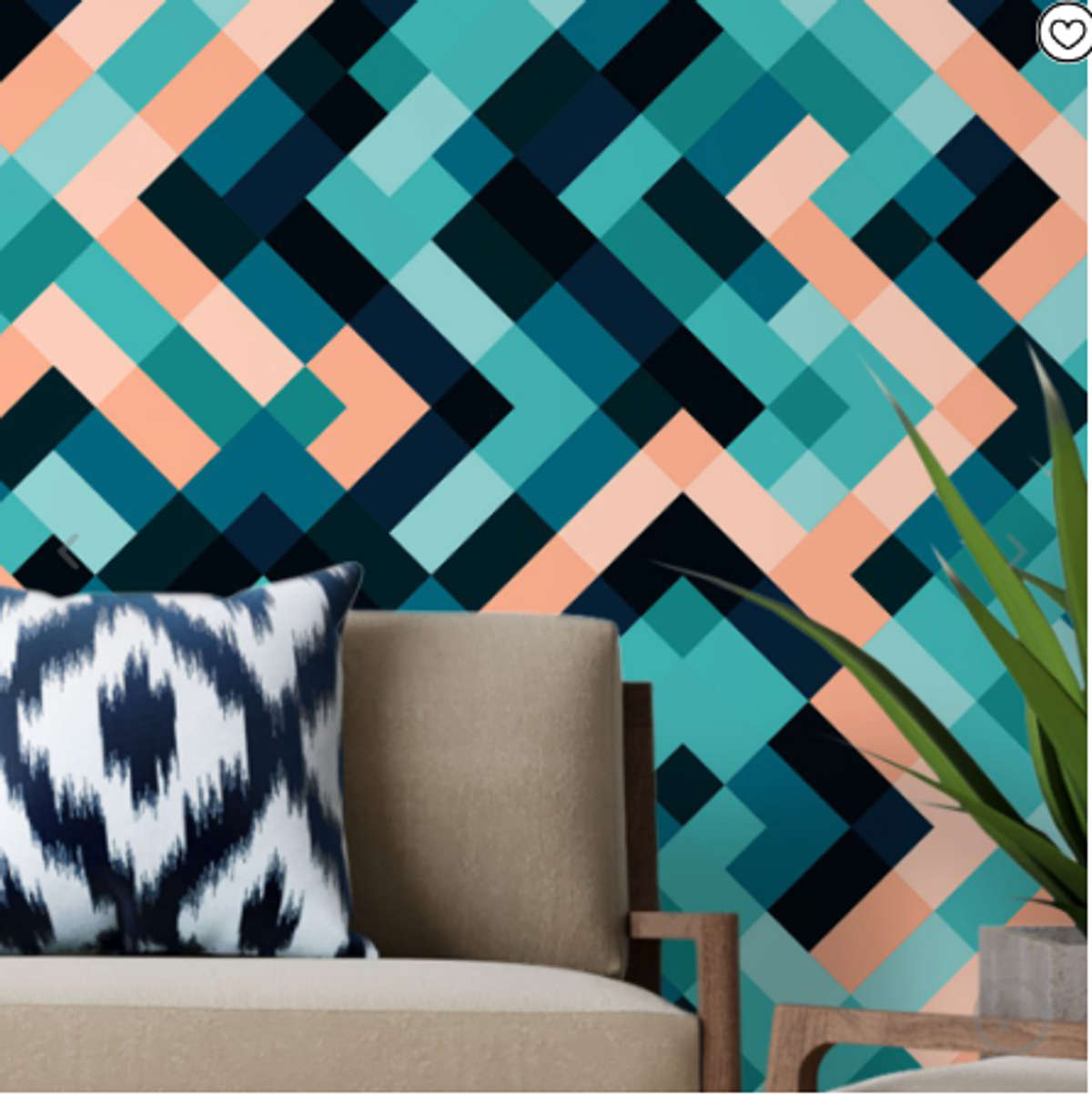 Geometric Design – Mural Wallpaper, PVC Free, Non-Toxic