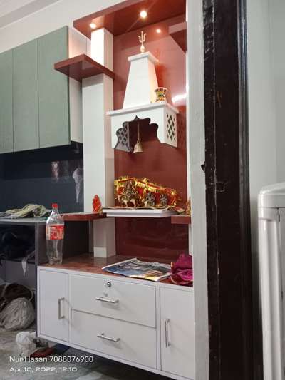Prayer Room, Storage Designs by Carpenter Hasan Tech, Gurugram | Kolo