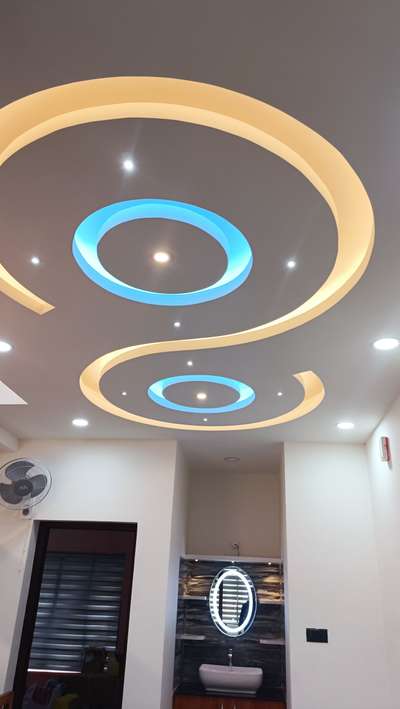 Ceiling, Lighting Designs by Interior Designer Gypsum interior works ...