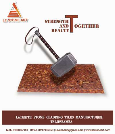Kannur Laterite Stone Cladding Tiles, Building Supplies from Kannur, Kerala